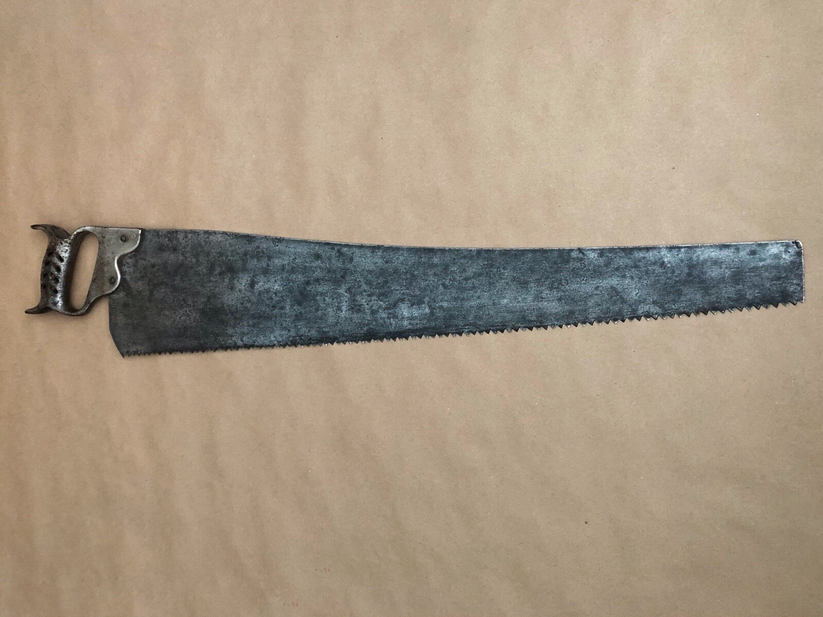RARE Vintage Cast Iron Handle Hand Saw 30” Blade | eBay