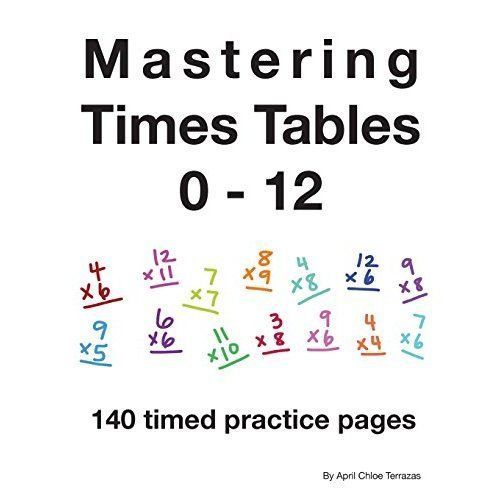 Mastering Times Tables 0 - 12 by April Terrazas (2015, Trade Paperback ...