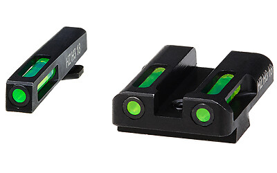 Hi-Viz LiteWave H3 Tritium/Litepipe Night Sights, Fits Glock 17,19,26 ...