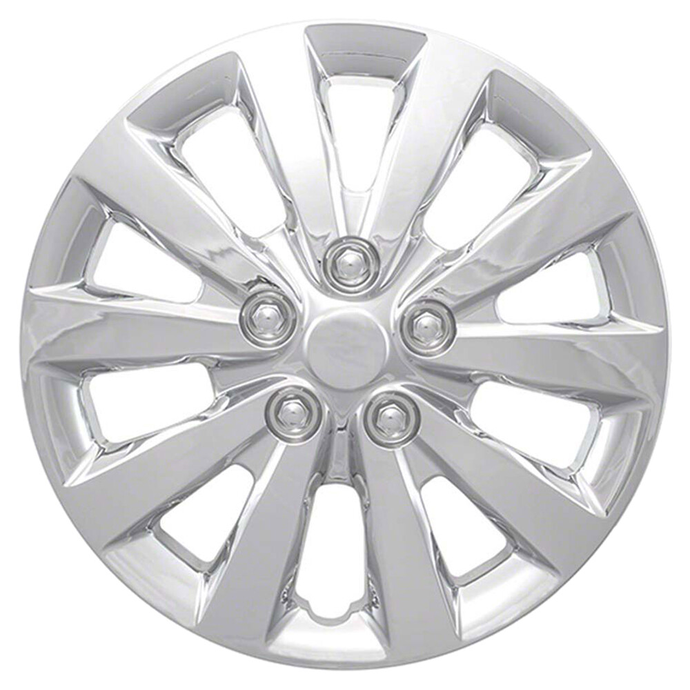 16" Set of 4 Chrome Wheel Covers Snap On Full Hub Caps fit R16 Tire ...
