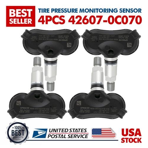 4PCS TPMS Tire Pressure Monitoring Sensor 42607-0C070 For Toyota Tundra ...