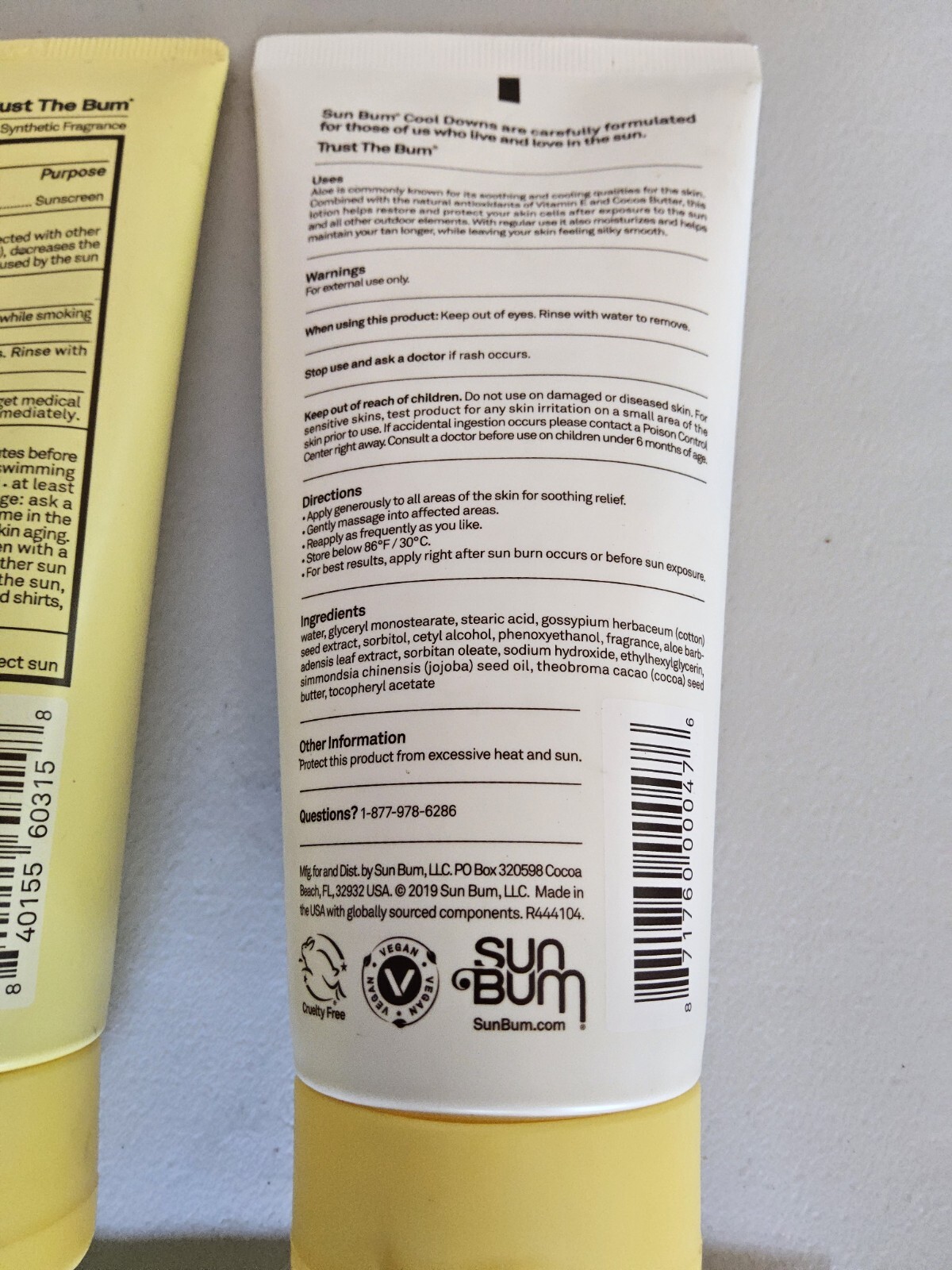 Lot Of 6 Sun Bum 3x Sunscreen Lotion SPF 50+2 Kids SPF 50+1 Cool Down ...