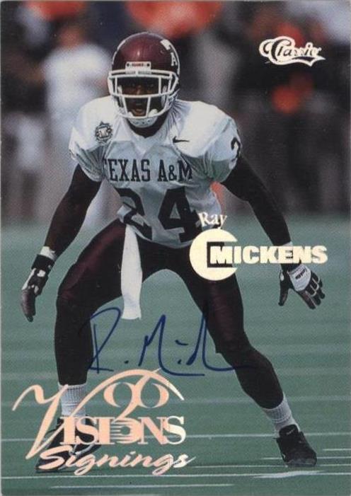 1996 Classic Visions Signings - Autographs Ray Mickens Silver Foil /390 ...