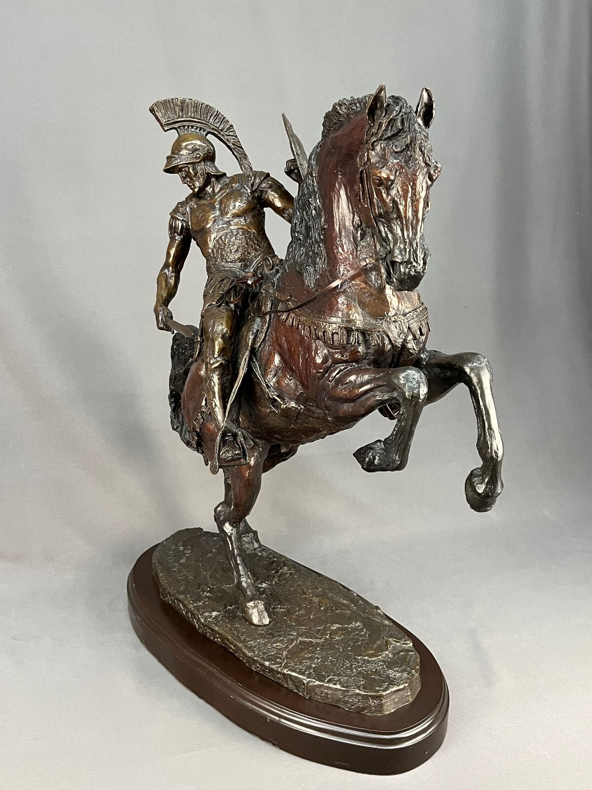 Lorenzo Ghiglieri ALEXANDER THE GREAT 25” Bronze Sculpture c. 2003 ...