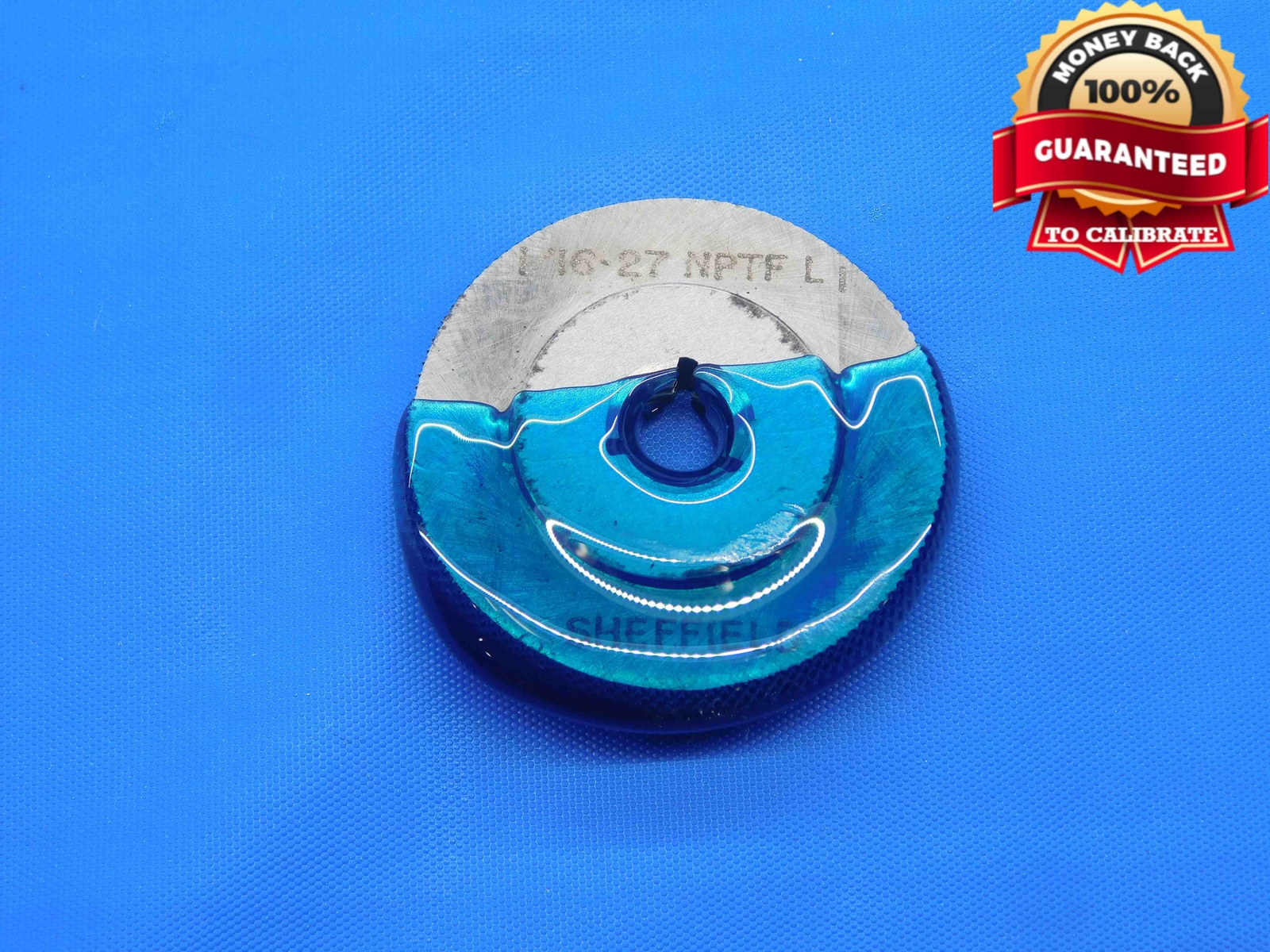 1/16 27 NPTF L1 PIPE THREAD RING GAGE .0625 N.P.T.F. DRYSEAL TAPER ...