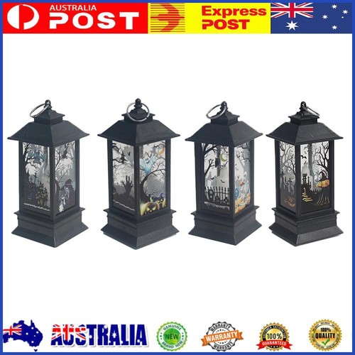 Halloween Ghost Festival Decoration Lighting Lamp Simulation Flame Oil ...