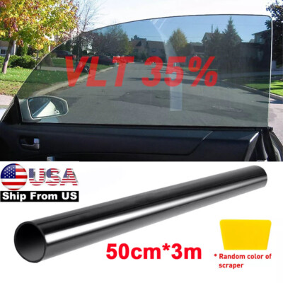 Universal 35%VLT Window Tint Film Car Glass Sticker Sun Shade Summer UV ...