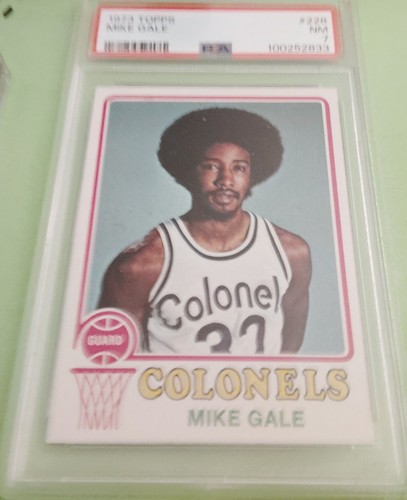 1973-74 Mike Gale Topps ABA Basketball Card #228 Kentucky Colonels PSA ...