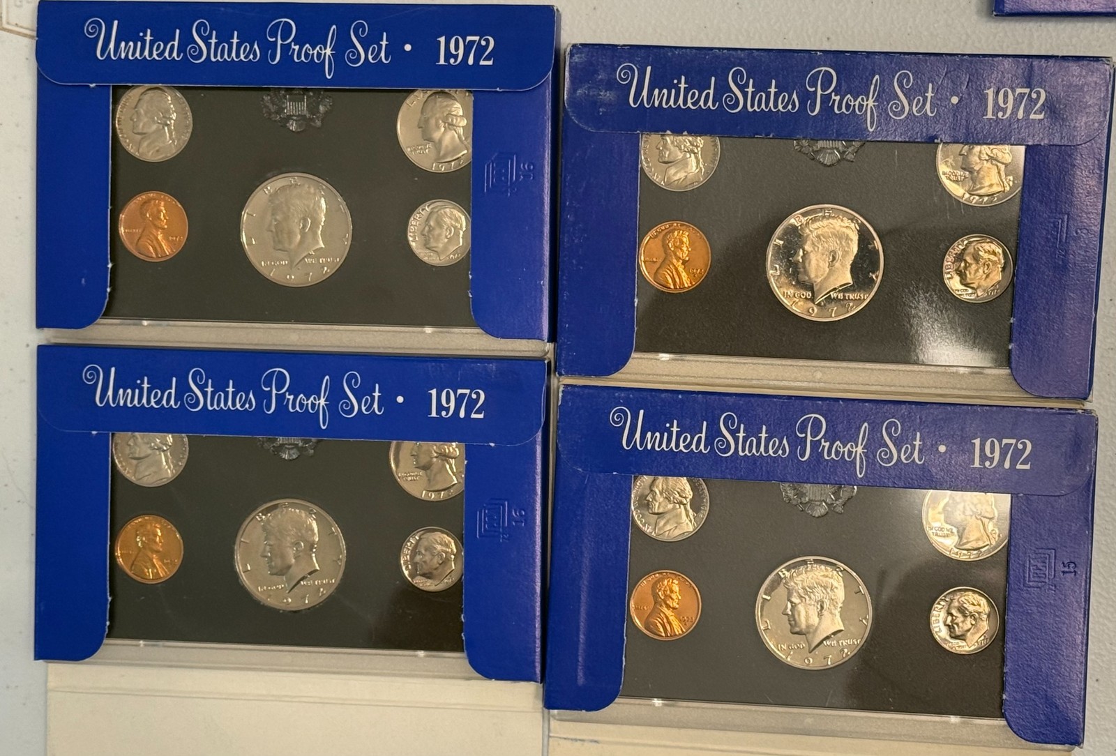 (Lot of 10) 1972-S US PROOF SETS with original blue boxes. #1 | eBay