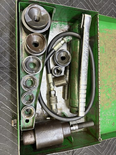 Greenlee 7306 Knockout Punch Driver Set With 767 Pump | eBay