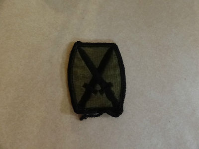 MILITARY PATCH US ARMY SUBDUED FOR SHOULDER 10TH MOUNTAIN DIVISION ...