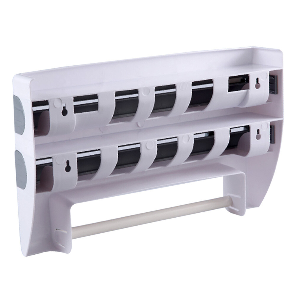 Cling Film Rack and Kitchen Foil Dispenser Paper Towel Roll Holder Wall ...