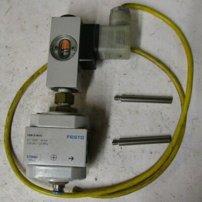 Festo FRM-D-MIDI 170685 V943 Branching Module with Festo PEV-1/4-SC-OD ...