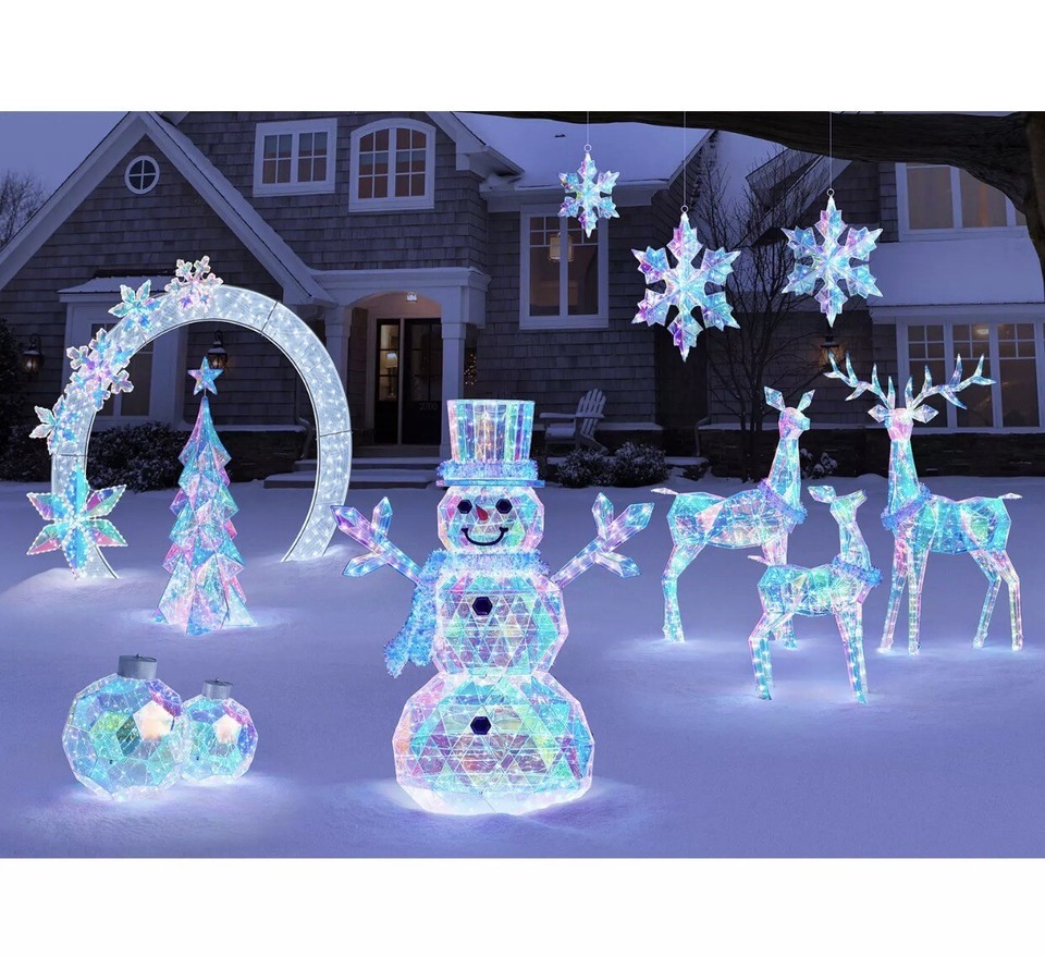 NEW Member's Mark 6' Pre-Lit Prismatic Tree INDOOR OUTDOOR CHRISTMAS ...