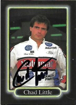 Chad Little signed 1990 MAXX trading card NASCAR #120 | eBay