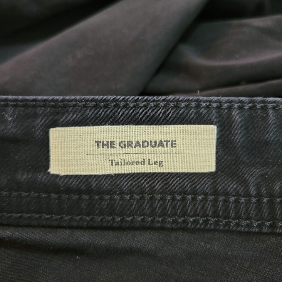 Adriano Goldschmeid AG Graduate Pants Mens 38x32 Tailored Leg Black ...
