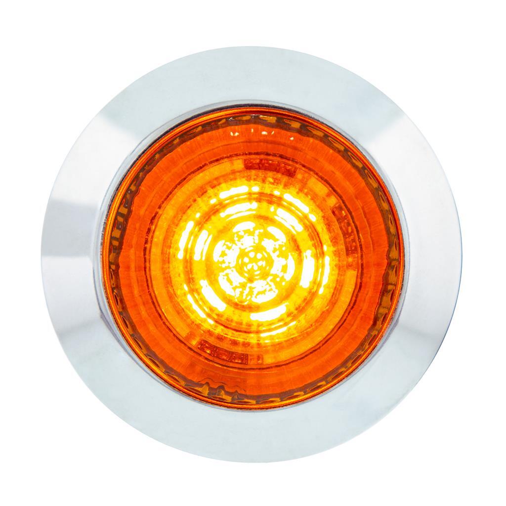 6 LED 1-1/4" Dual Function Light (Combo Clearance/Turn)-Amber LED/Amber ...