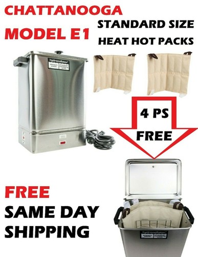 CHATTANOOGA HYDROCOLLATOR E-1 HEATING UNIT, w/ 4 FREE HOT PACKS, 1 YEAR WARRANTY | eBay