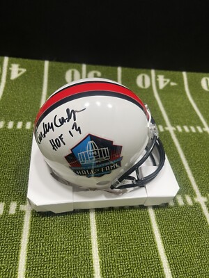 CURLEY CULP SIGNED HALL OF FAME MINI HELMET KANSAS CITY CHIEFS HOF 2013 ...