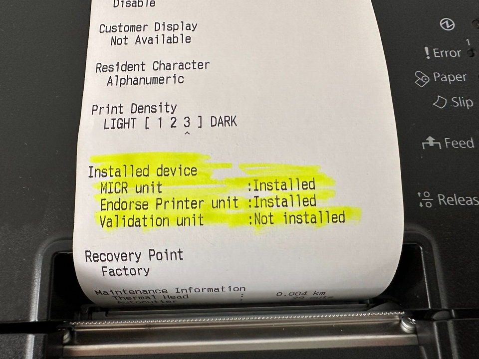 M253B / C31CG62032 - Epson TM-H6000V Eth/USB/Ser/MICR/Endorsement POS ...