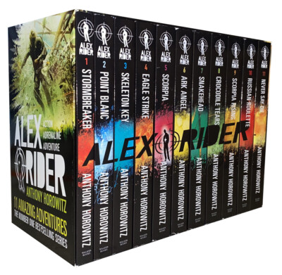 Alex Rider 11 Books Collection Box Set Anthony Horowitz Never Say Die ...