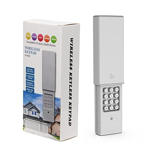 Universal Wireless Garage Door Keypad Keyless Entry, Compatible with ...