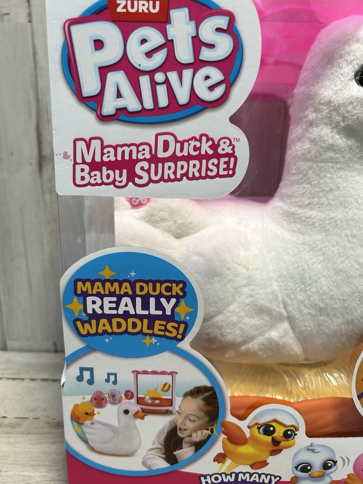 Pets Alive Mama Duck & Baby Surprise, Nurturing Play Surprise Hatching ...