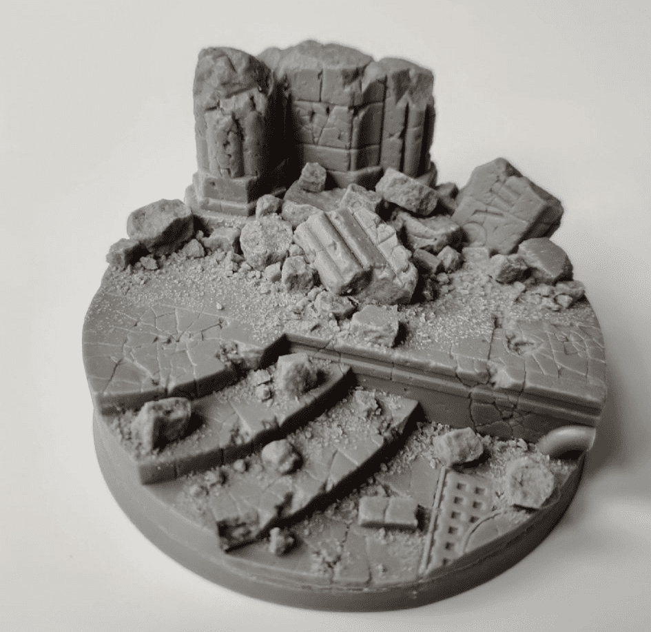 25mm, 28mm, 32mm, 40mm etc Ruins bases compatible with 40k models ...