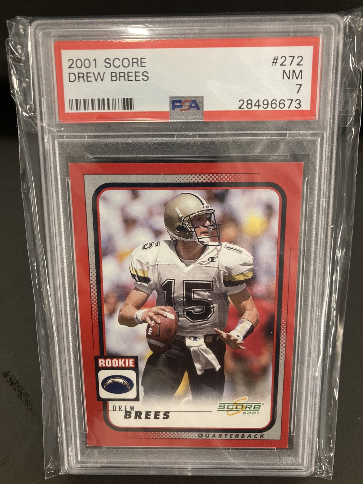 2001 Score DREW BREES ROOKIE CARD #272 PSA 7 RC HOF | eBay