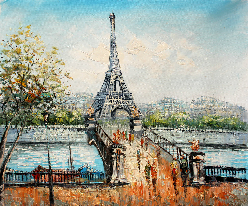 Painting Of Eiffel Tower Hotsell | centralcountiesservices.org