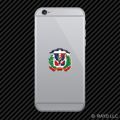 Dominican Coat of Arms Cell Phone Sticker Mobile Dominican Republic ...