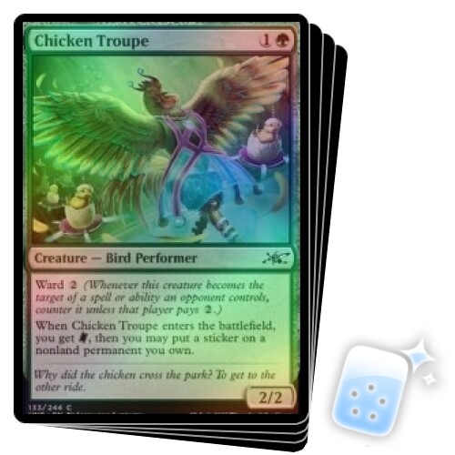 FOIL CHICKEN TROUPE X4 Unfinity Magic MTG MINT CARD | eBay