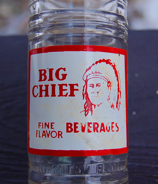 ACL pyro ROCK SPRINGS WYOMING Big Chief bottle w/ pic INDIAN CHIEF in ...