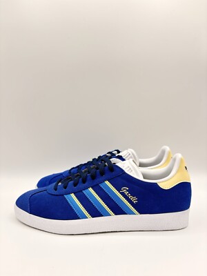 Adidas Women's Gazelle Originals Sizes 6.5-9.5 Royal Bright Blue Yellow ...