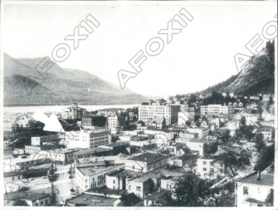1939 Juneau Alaska Great Shot Of City After Goldstein Building Fire ...