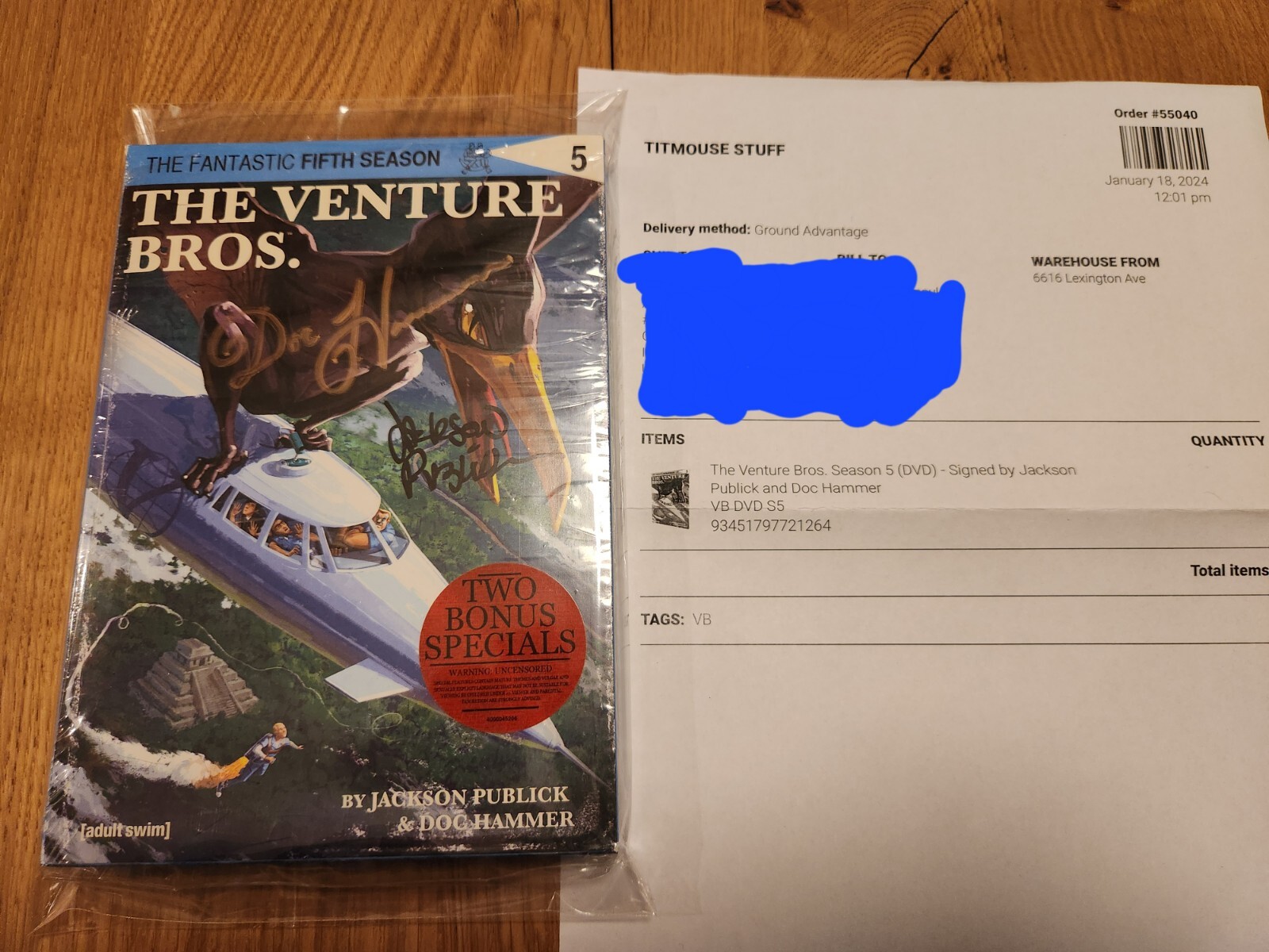 🔥RARE🔥 The Venture Bros: Season 5 DVD SIGNED BY DOC HAMMER & JACKSON ...