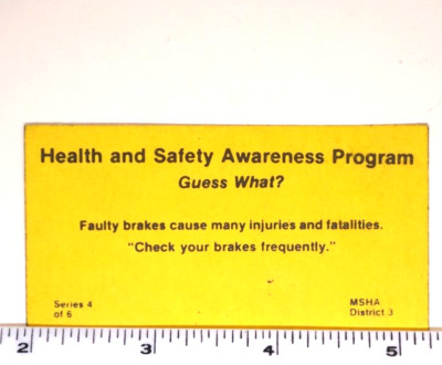 Coal Mining Sticker Health and Safety Awareness Program Guess What ...
