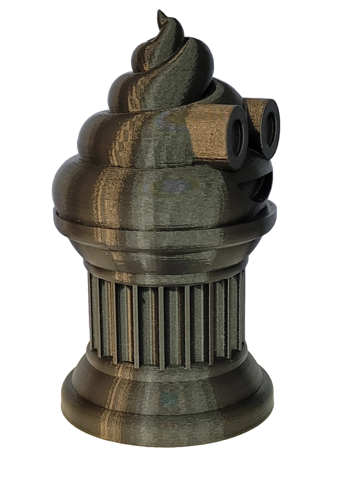 Poop Emoji Trophy - Great Award/Gift - 6" Black Poop Emoji Trophy ...