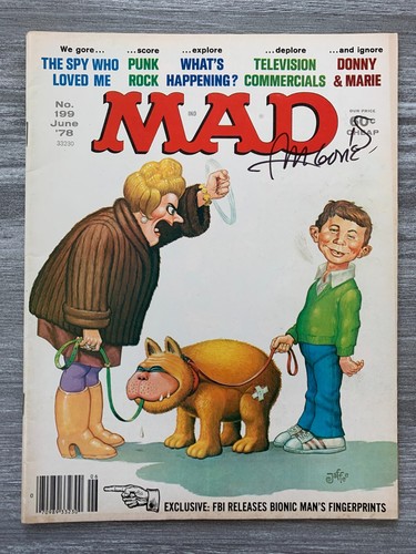 1978 MAD Magazine #199 FN 6.0 SIGNED w/ COA by Sergio Aragones | eBay