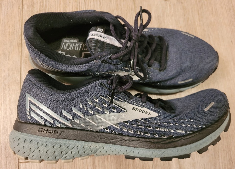 Brooks Ghost 13 (D) Running Jogging Walking Shoes Men's 8 Lace Up Track ...