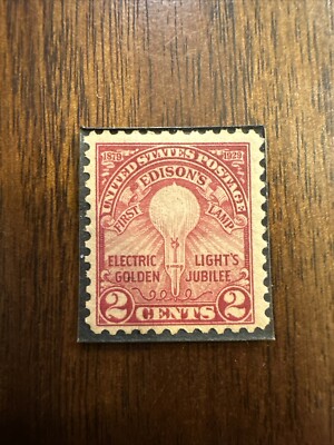 Sc # 654 ~ 2 cent Electric Light's Golden Jubilee Issue MNH OG | eBay