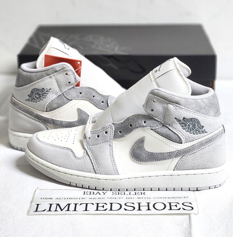 2024 Nike Air Jordan 1 Mid Neutral Grey Sail Smoke Grey 2024 Nike Air Jordan 1 Mid Neutral Grey Sail Smoke Grey