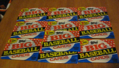 LOT OF 10 TOPPS 1989 BIG Baseball Cards 1st Series - Sealed Packs - | eBay