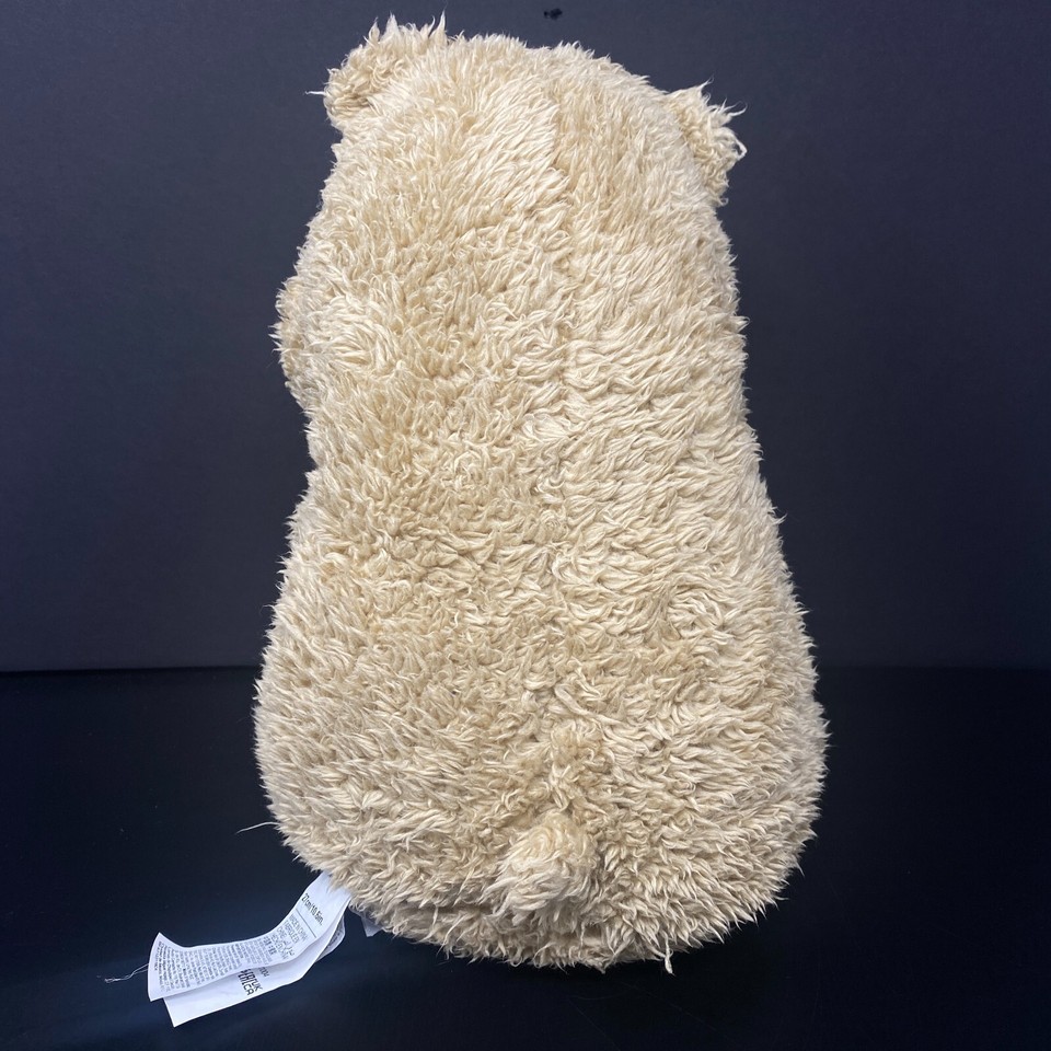 Miniso Tan and White Gopher Plush 13" Stuffed Animal Shaggy Squishy Toy ...