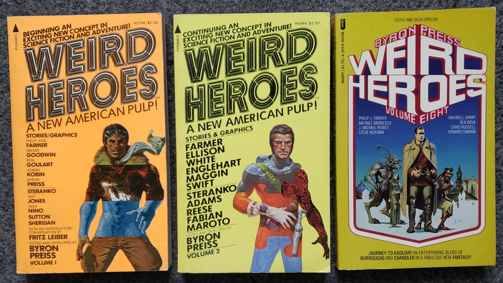 WEIRD HEROES - BYRON PRIESS - 1975 - 77 Vintage - 3 Variations & Ind ...