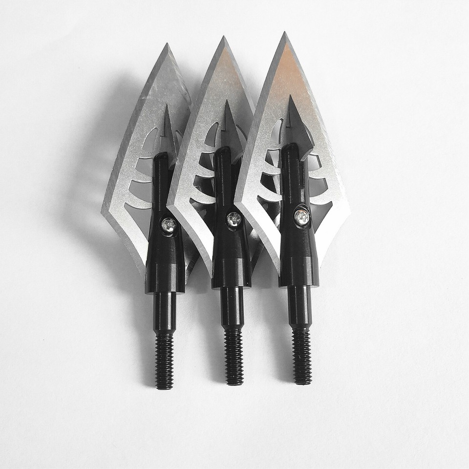 12pcs 150 grain Heavy Power Broadheads Crossbow Compound Bow Hunting ...