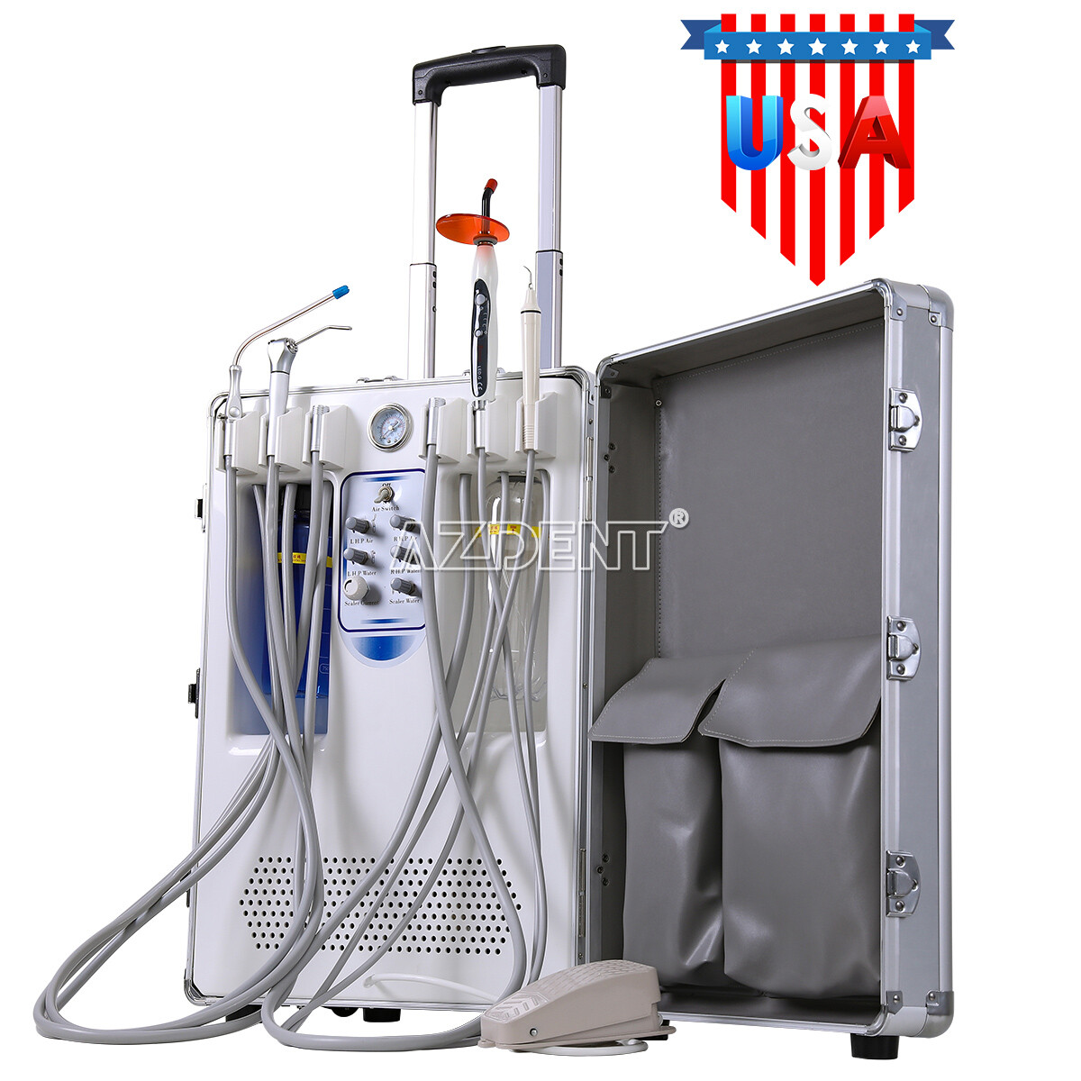 Dental Portable Mobile Delivery Unit Compressor Suction System/Medical ...