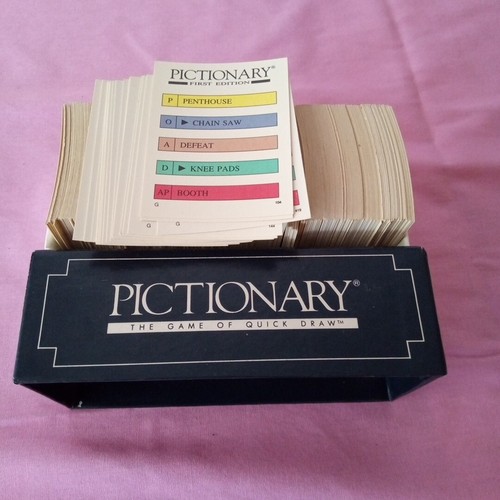 Pictionary Card Deck First Edition Classic Replacement Box of Party ...