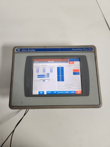 ALLEN BRADLEY PANELVIEW PLUS 700 CAT# 2711P-T7C4D8/A USED W/ 2711-RP8D ...