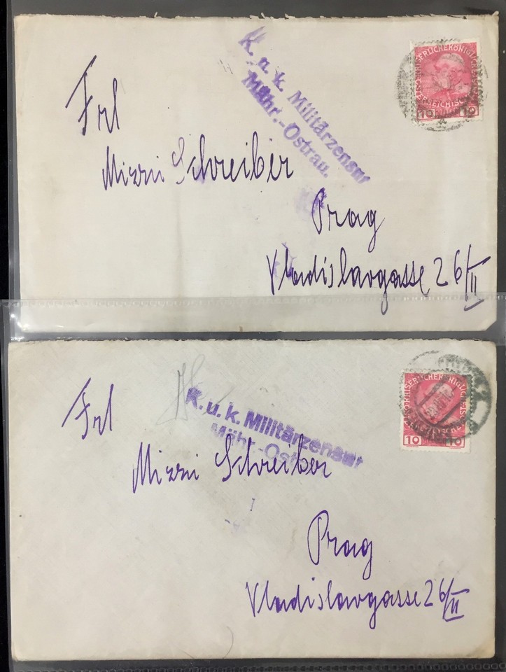Austria Covers x 18 KUK Military Censors Letters MK201 | eBay